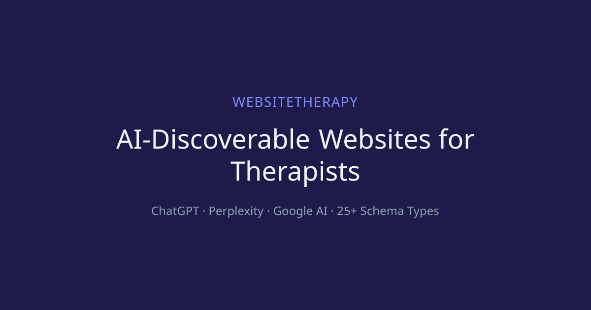 SEO for Therapists: The Complete 2026 Guide | WebsiteTherapy